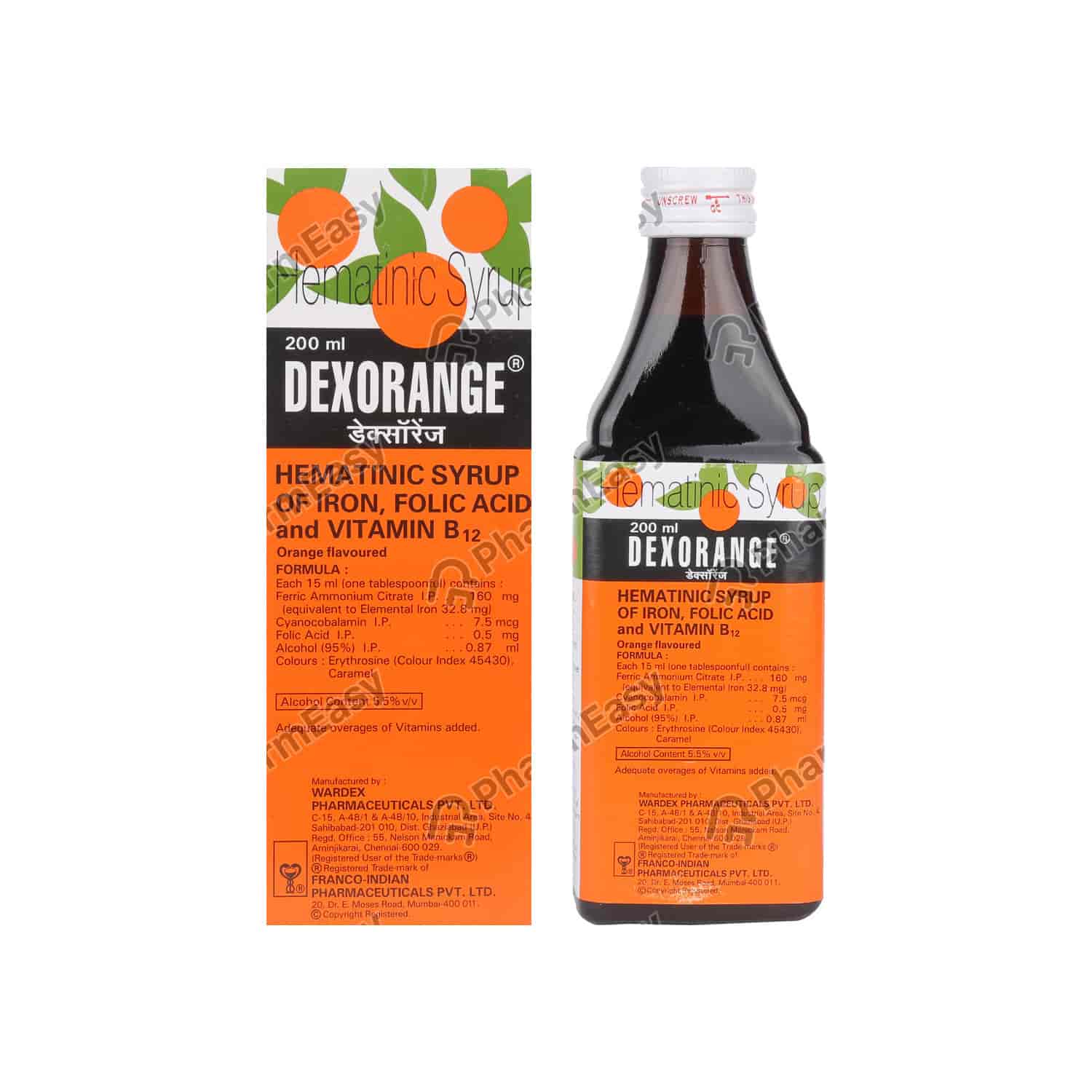 Buy Dexorange Syp 200ml Online at flat 15% off | PharmEasy