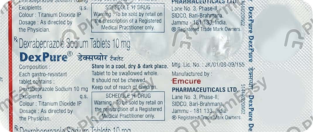 Buy Dexpure 10 MG Tablet (10) Online at Flat 15% OFF | PharmEasy
