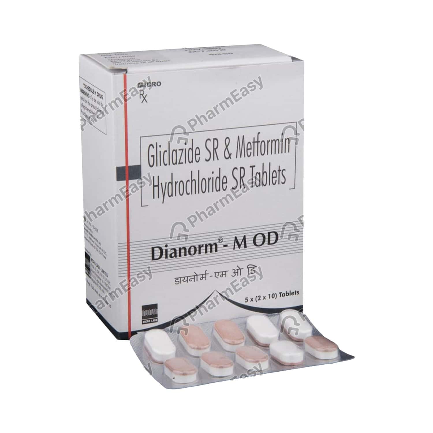 Buy Dianorm M Od Strip Of 10 Tablets Online at Flat 18% OFF* | PharmEasy