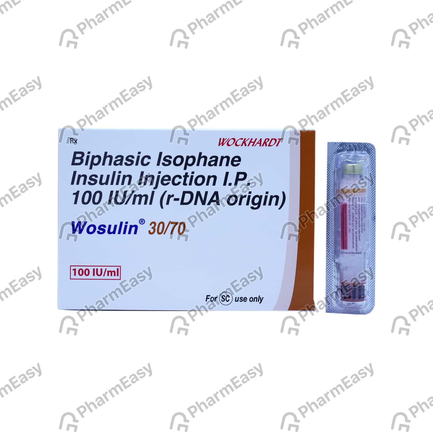 Wosulin 100 IU/ML Suspension For Injection (3): Uses, Side Effects ...