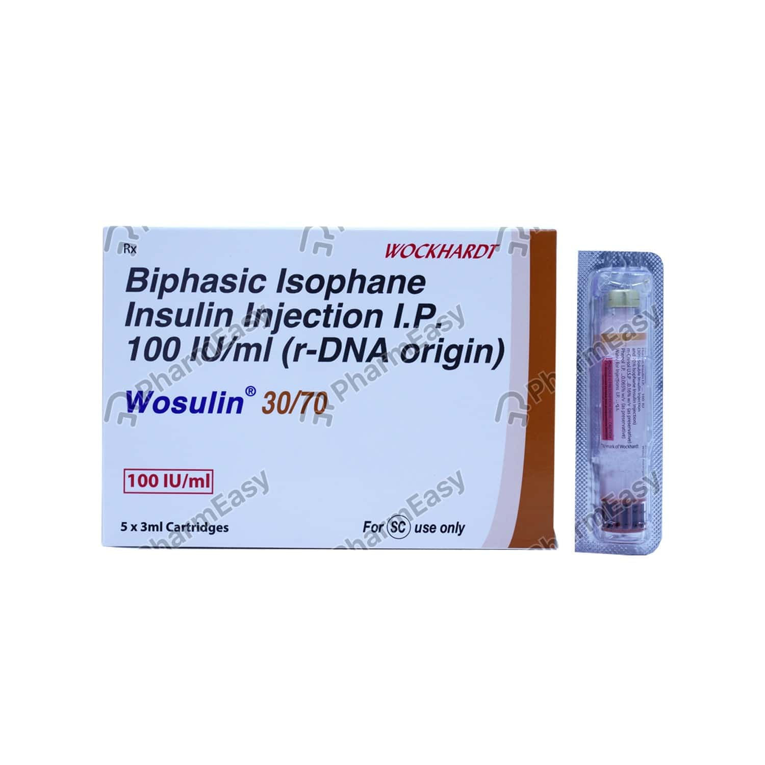 Wosulin 100 IU/ML Suspension For Injection (3): Uses, Side Effects ...