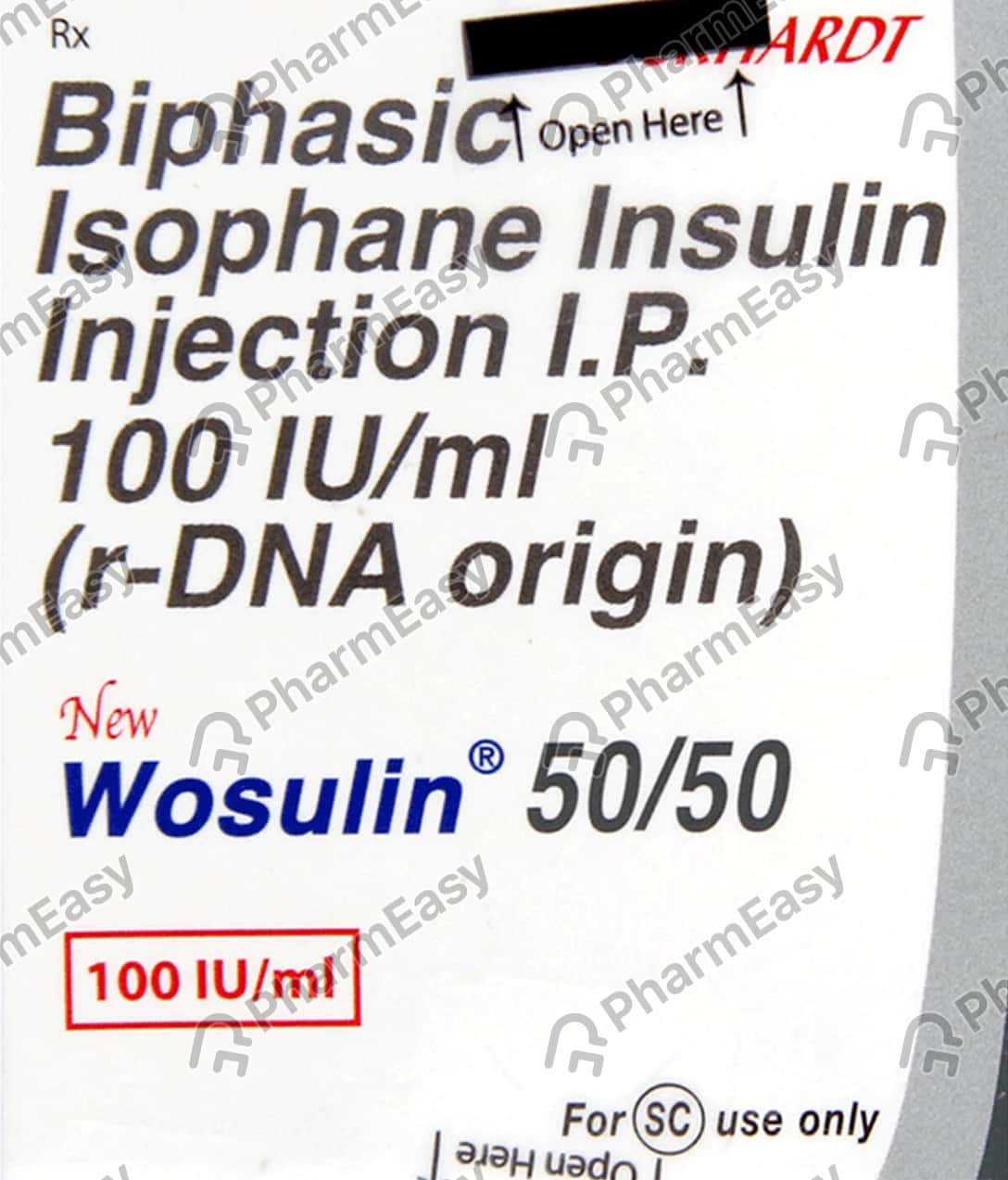 Wosulin 100 IU/ML Injection (3): Uses, Side Effects, Price & Dosage ...