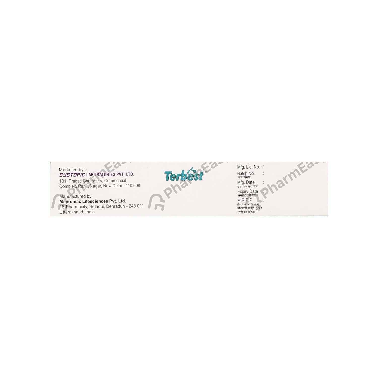Buy Terbest 1 % Cream (15) Online at Flat 18% OFF* | PharmEasy