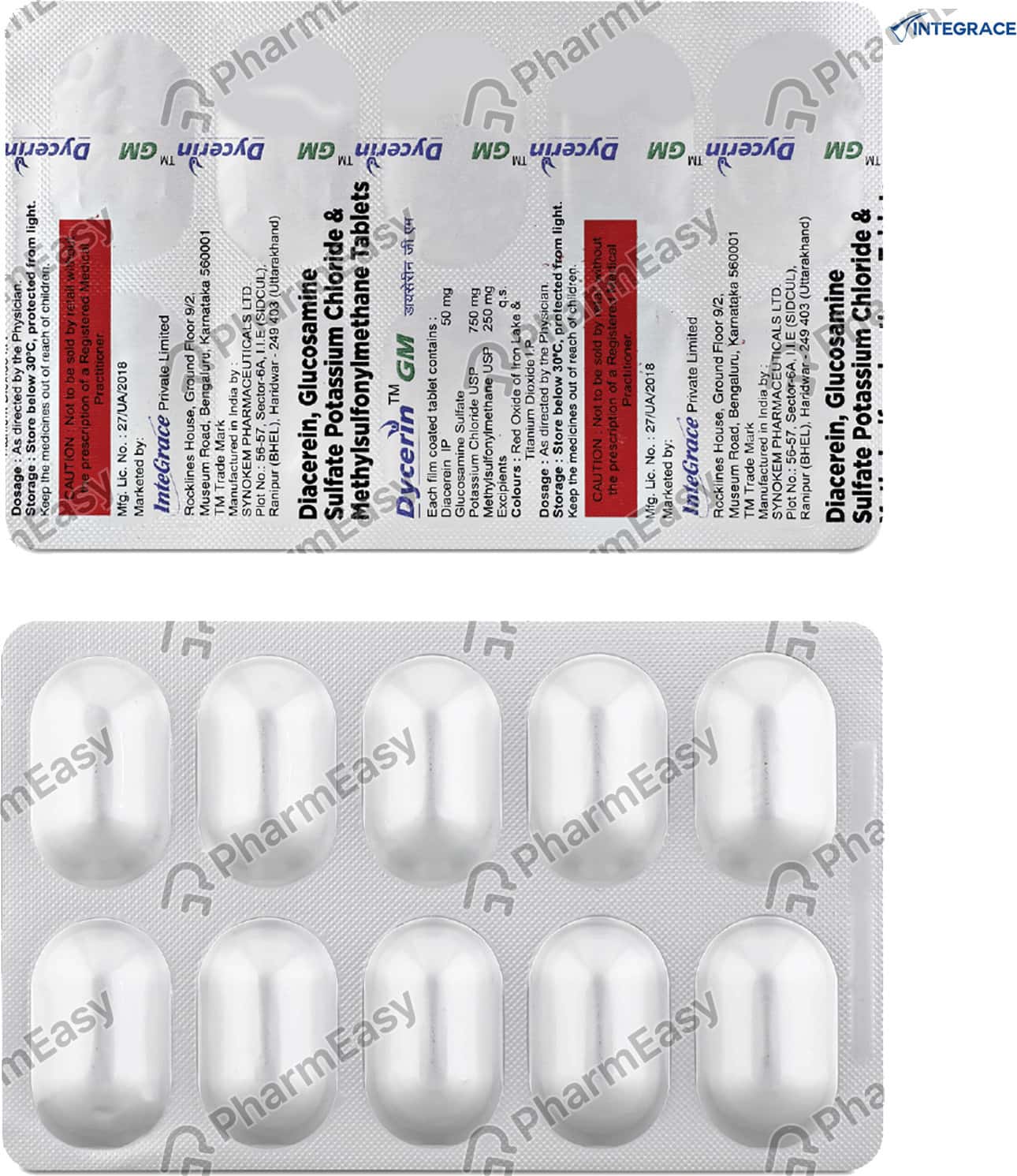 Dycerin Gm Strip Of 10 Tablets: Uses, Side Effects, Price & Dosage ...