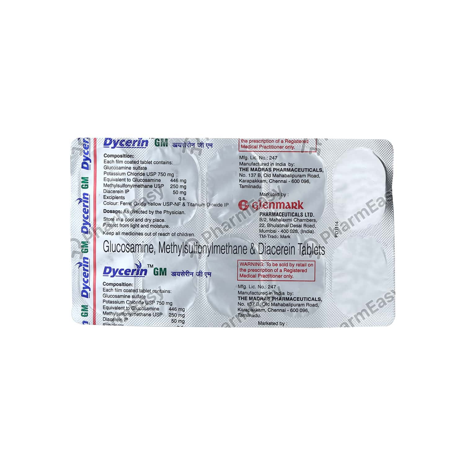Buy Dycerin Gm Tablet Online at Flat 18% OFF* | PharmEasy