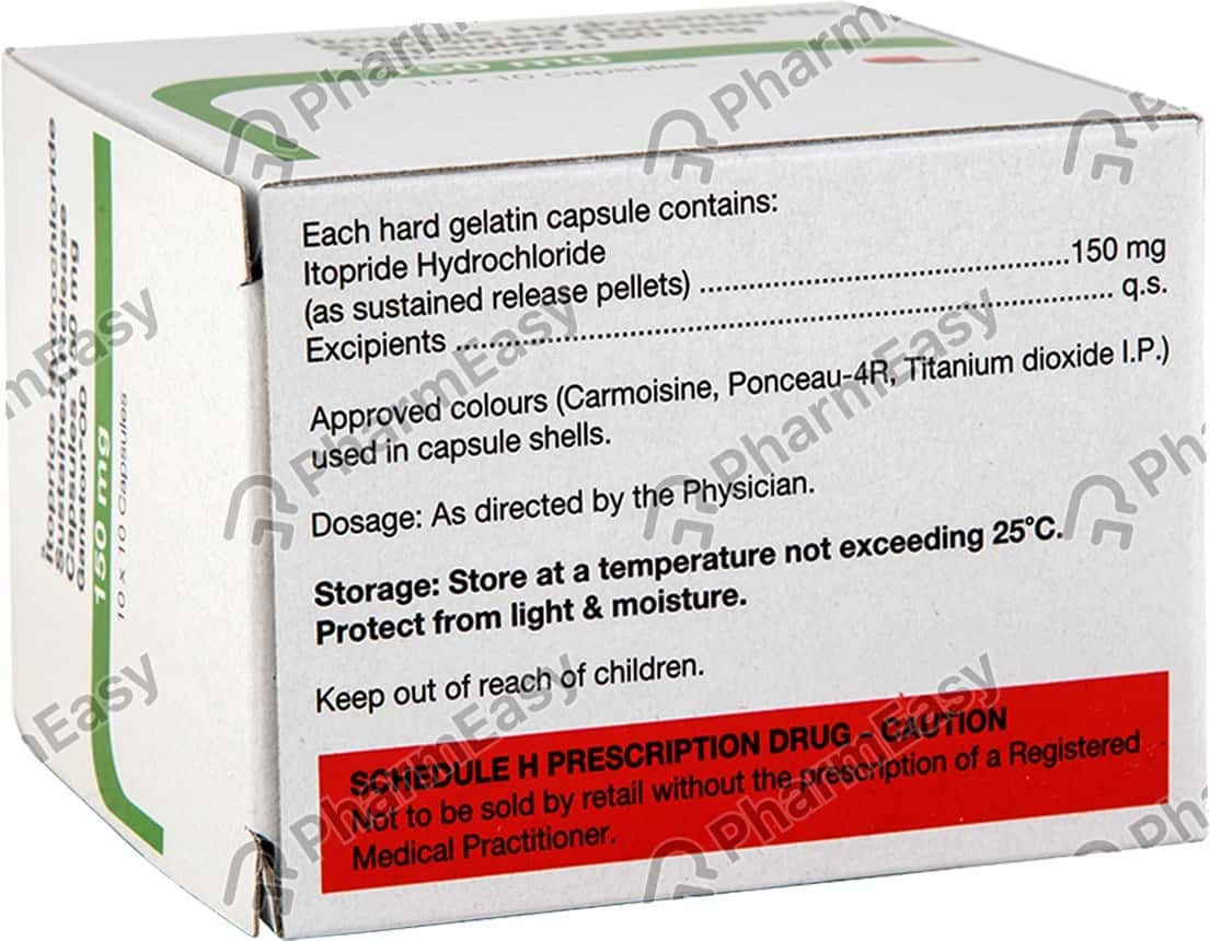 Ganaton Od 150 MG Capsule (10): Uses, Side Effects, Price & Dosage ...
