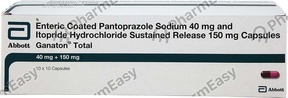 Ganaton Total Strip Of 10 Capsules: Uses, Side Effects, Price, Dosage ...