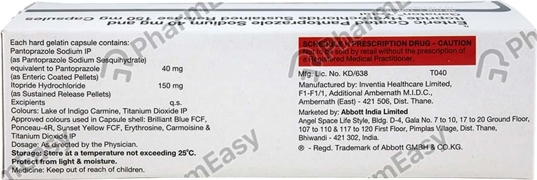 Ganaton Total Strip Of 10 Capsules: Uses, Side Effects, Price & Dosage ...