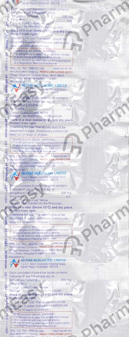Hifen Dt 200 MG Tablet (10): Uses, Side Effects, Price & Dosage | PharmEasy