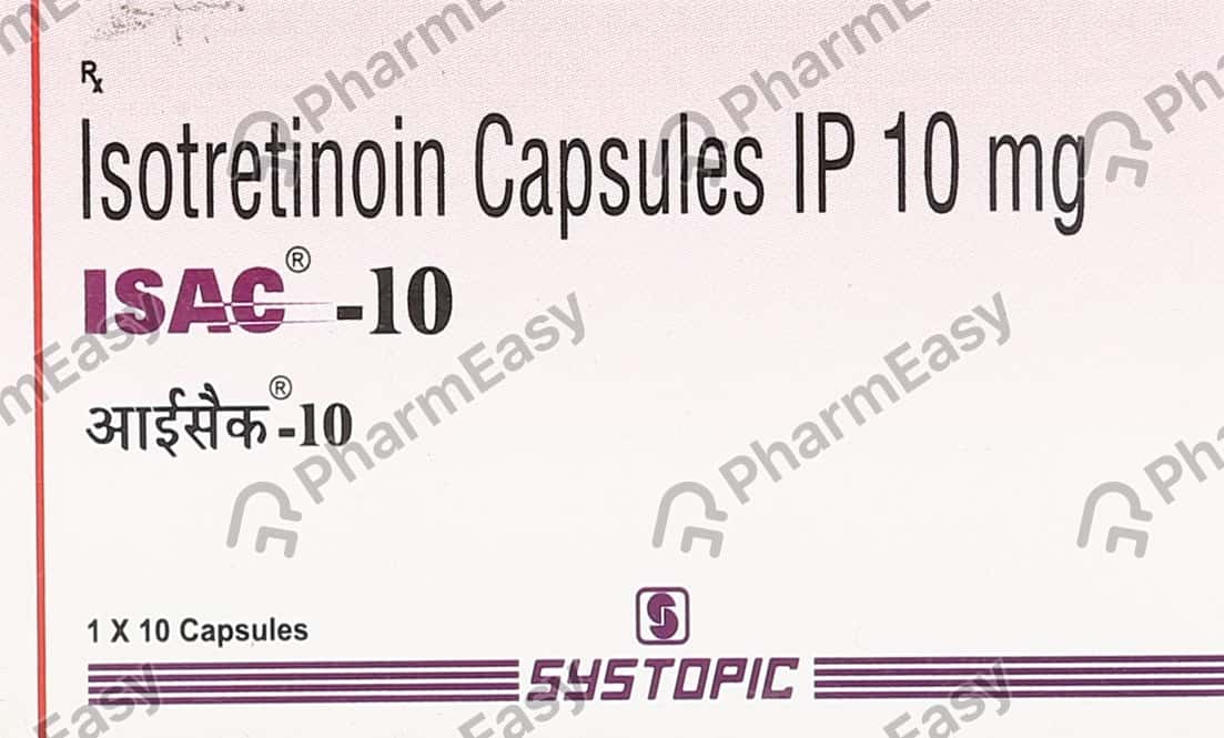 Isac 10 MG Capsule (10): Uses, Side Effects, Price & Dosage | PharmEasy