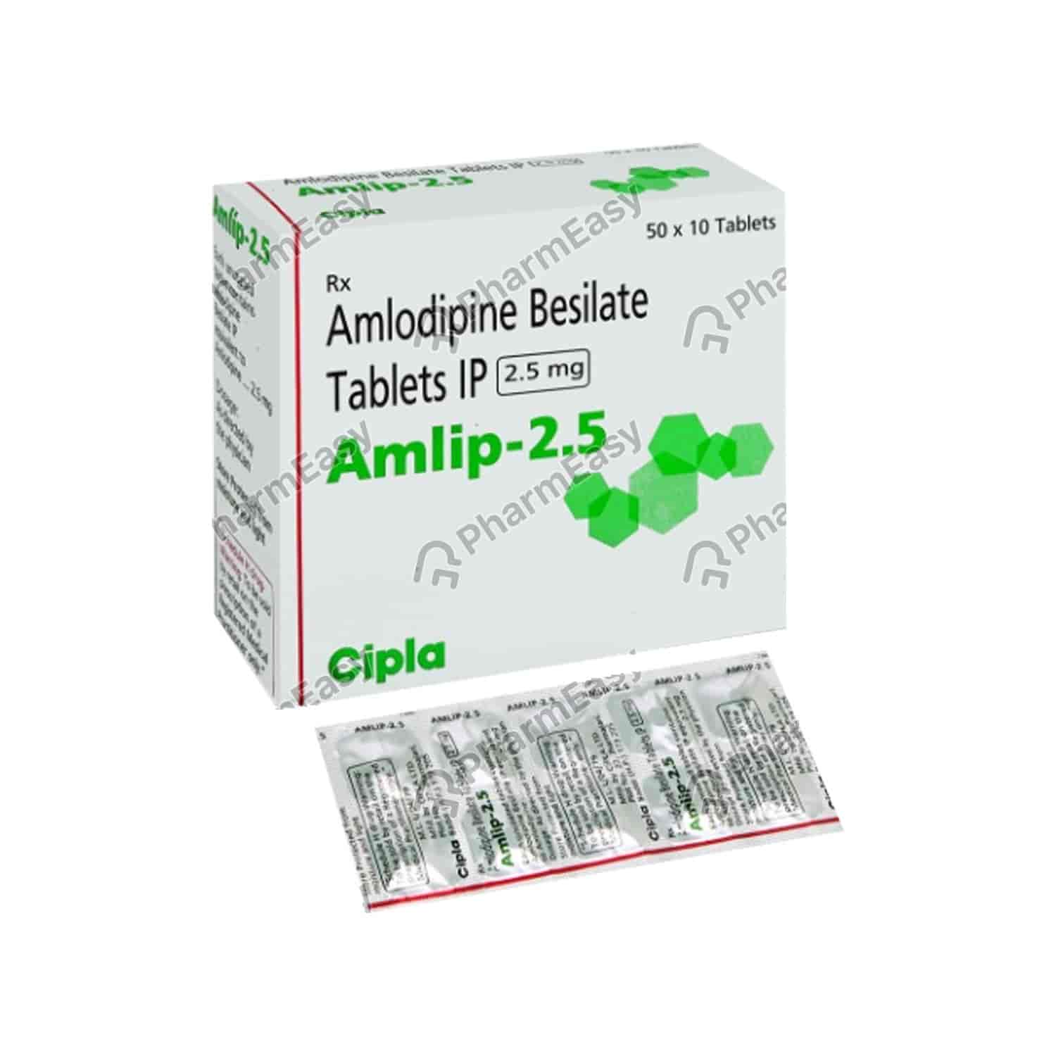 Amlip 2.5mg Tab - Uses, Side Effects, Dosage, Composition & Price ...
