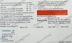 Pubergen HP 5000iu Powder for Injection: Uses, Side-effects, Price ...