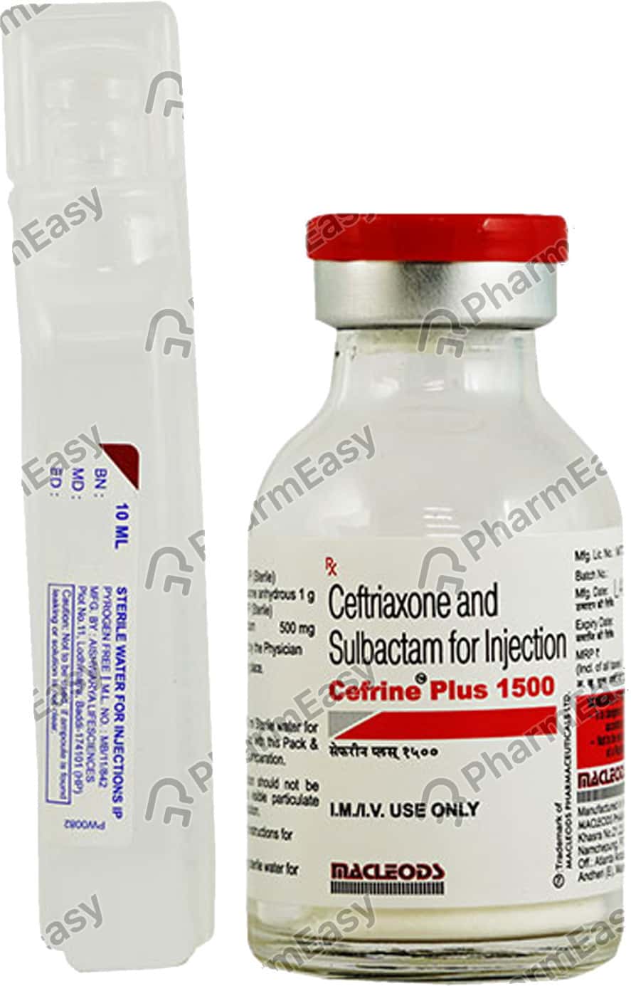 Cefrine Plus Powder For Injection (1): Uses, Side Effects, Price ...