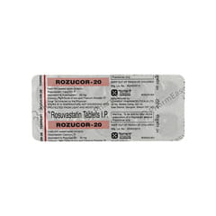 Rozucor 20 MG Tablet (10) - Uses, Side Effects, Dosage, Composition ...