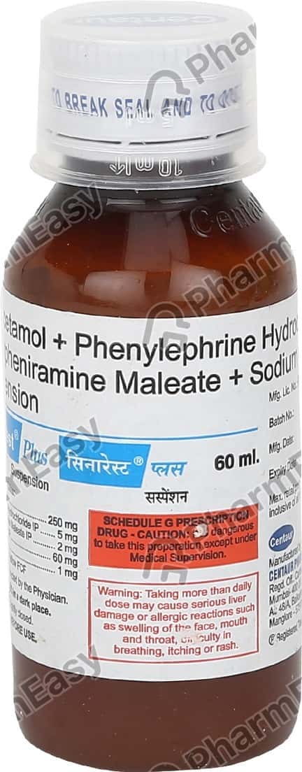 Buy Sinarest Plus Bottle Of 60ml Suspension Online at Flat 15% OFF ...