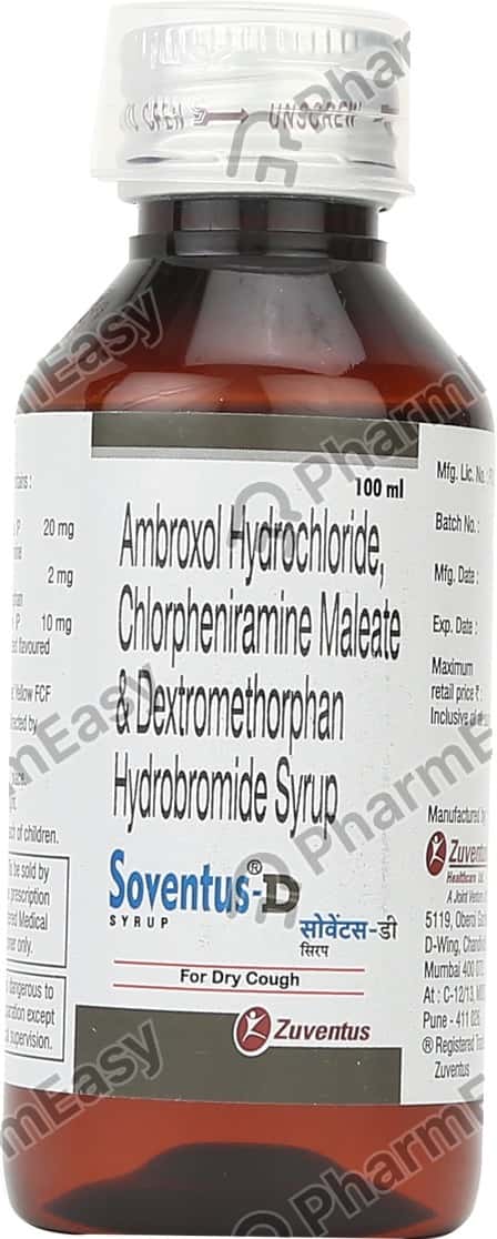 Buy Soventus D Bottle Of 100ml Syrup Online at Flat 15% OFF | PharmEasy