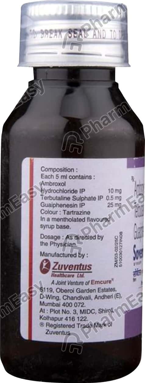 Soventus Jr Syrup 60ml: Uses, Side Effects, Price & Dosage | PharmEasy