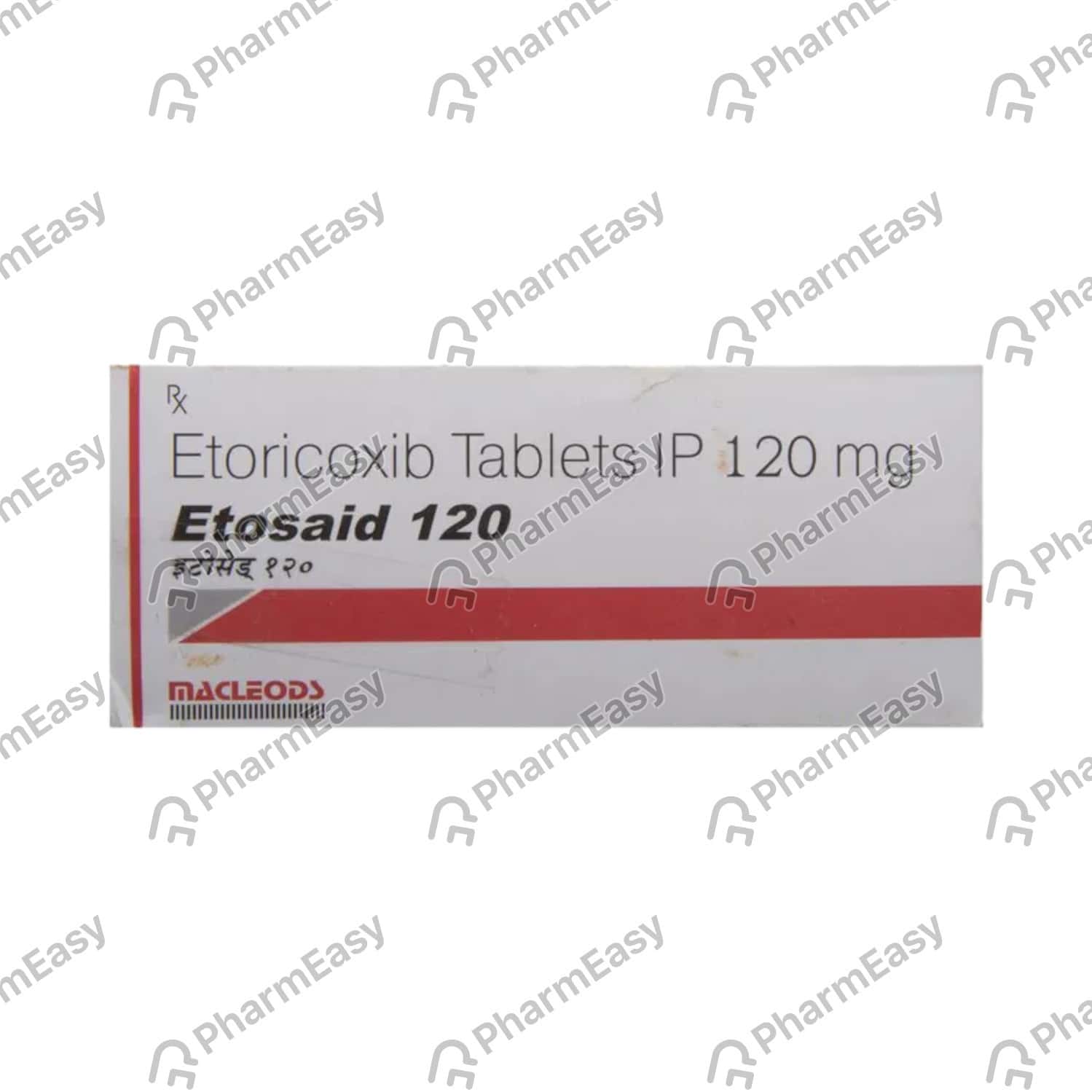 Etosaid 120 MG Tablet (10): Uses, Side Effects, Price & Dosage | PharmEasy
