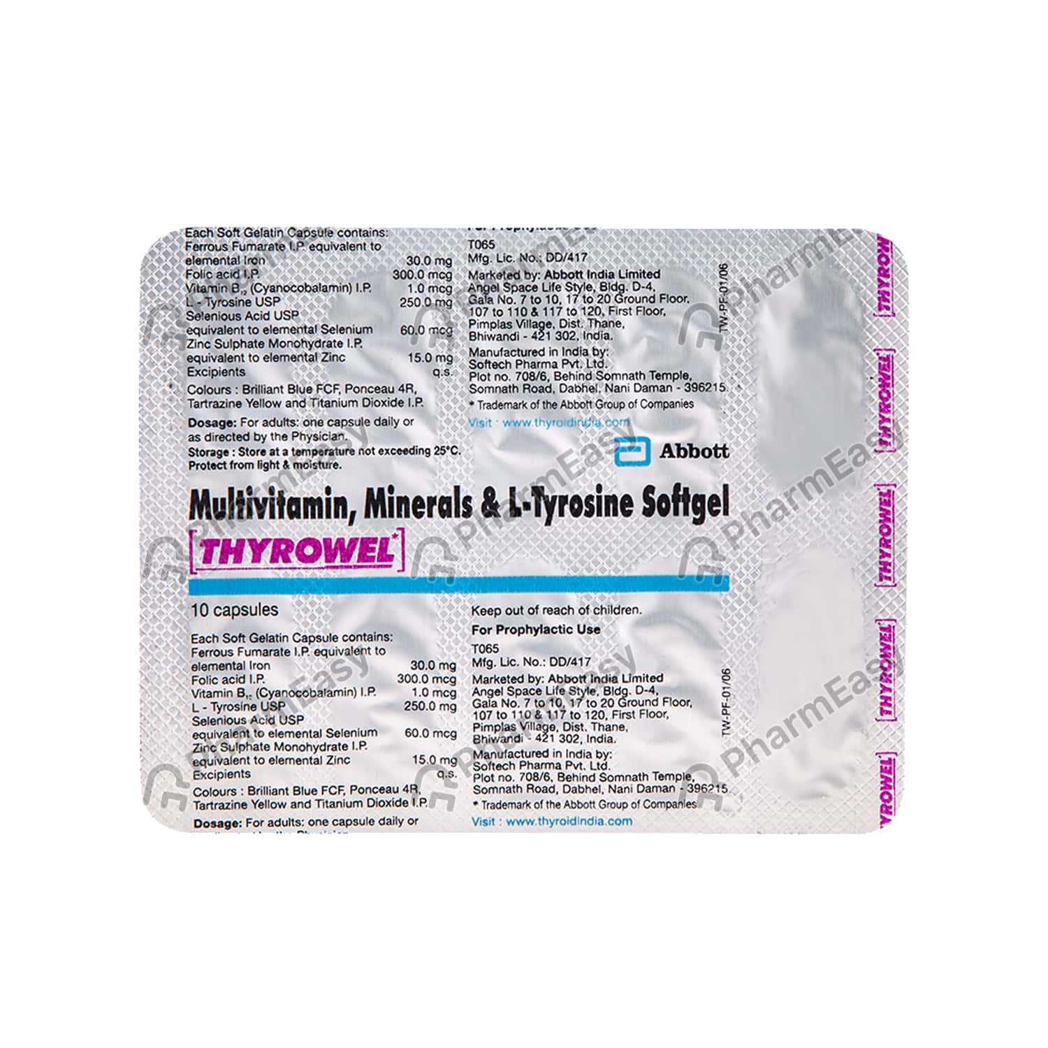 Buy Thyrowel Capsule Online at Flat 18% OFF* | PharmEasy