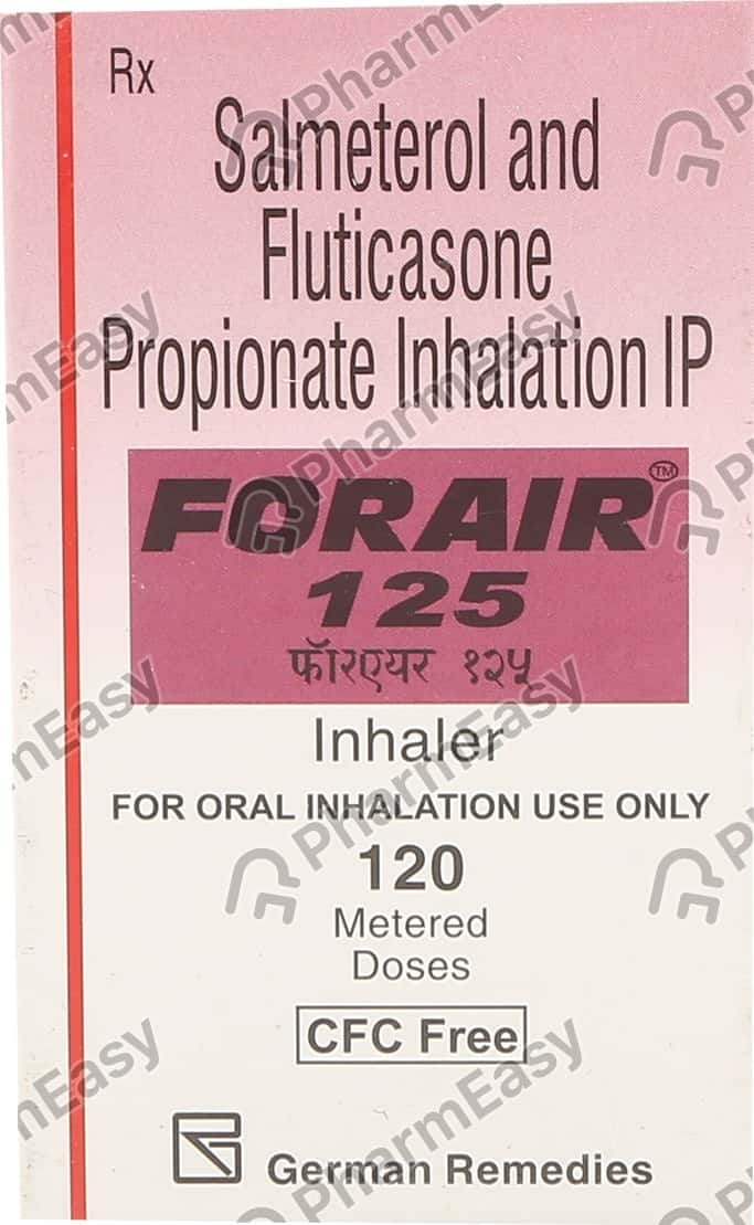 Forair 125mcg Box Of 120md Metered Dose Inhaler: Uses, Side Effects ...
