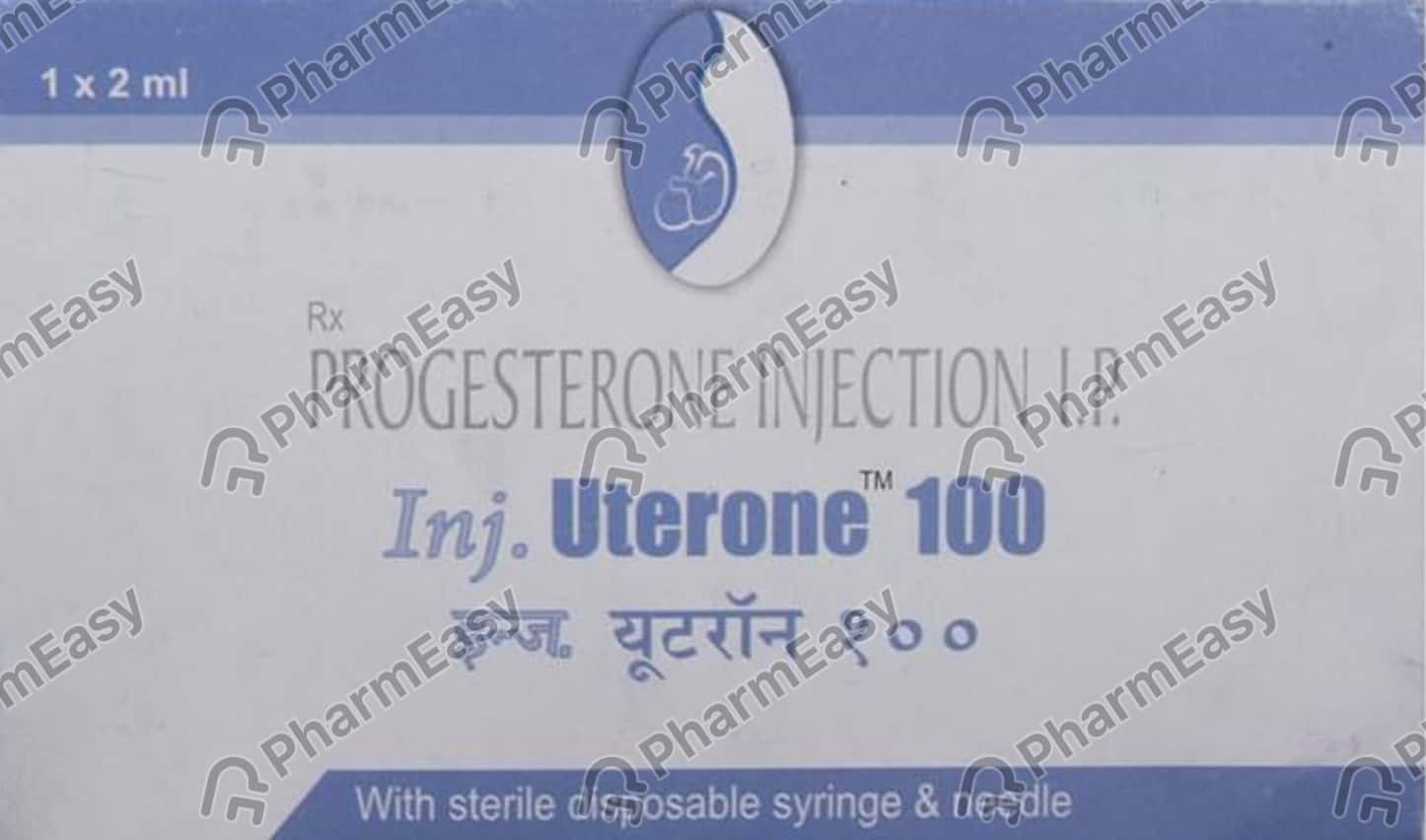 Uterone 100 MG Injection (2): Uses, Side Effects, Price & Dosage ...
