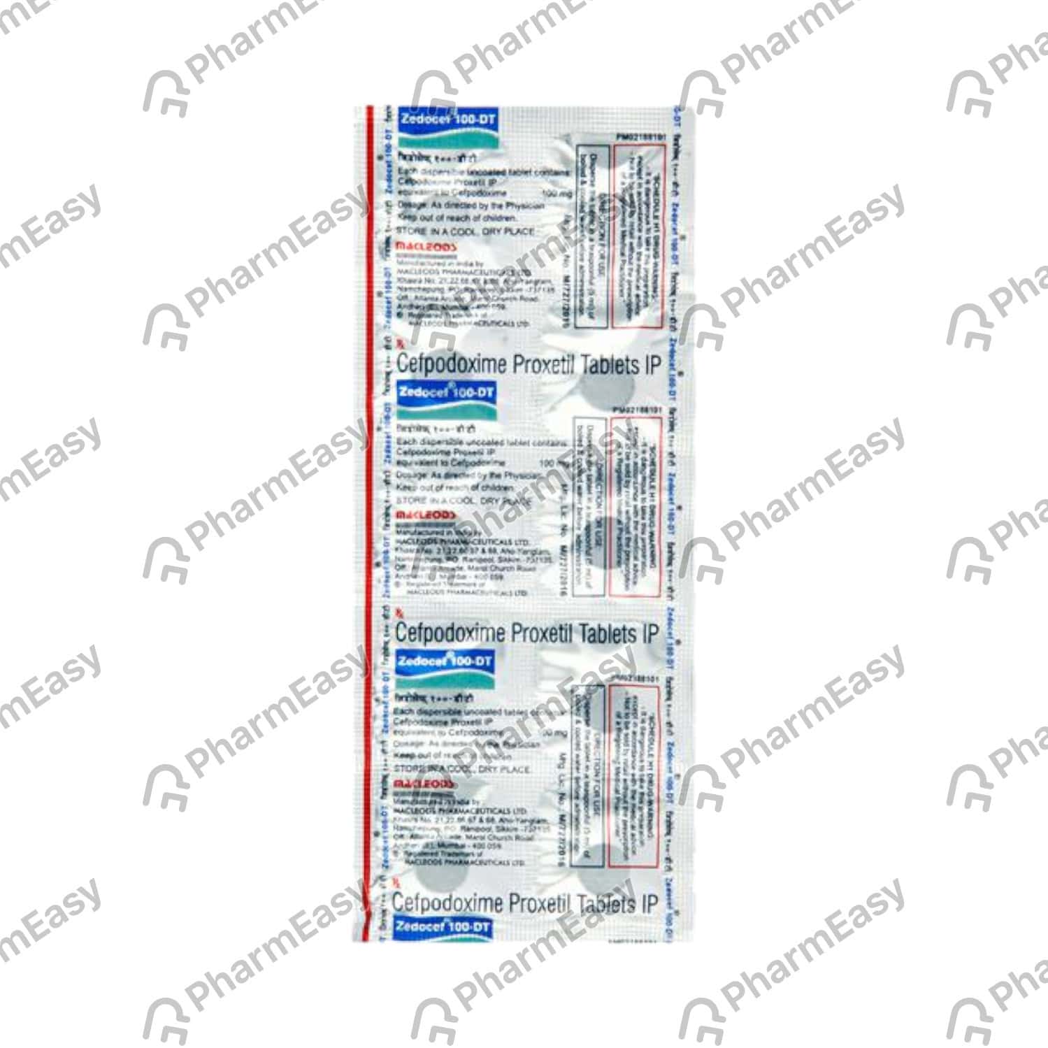 Zedocef Dt 100 MG Tablet (10): Uses, Side Effects, Price & Dosage ...