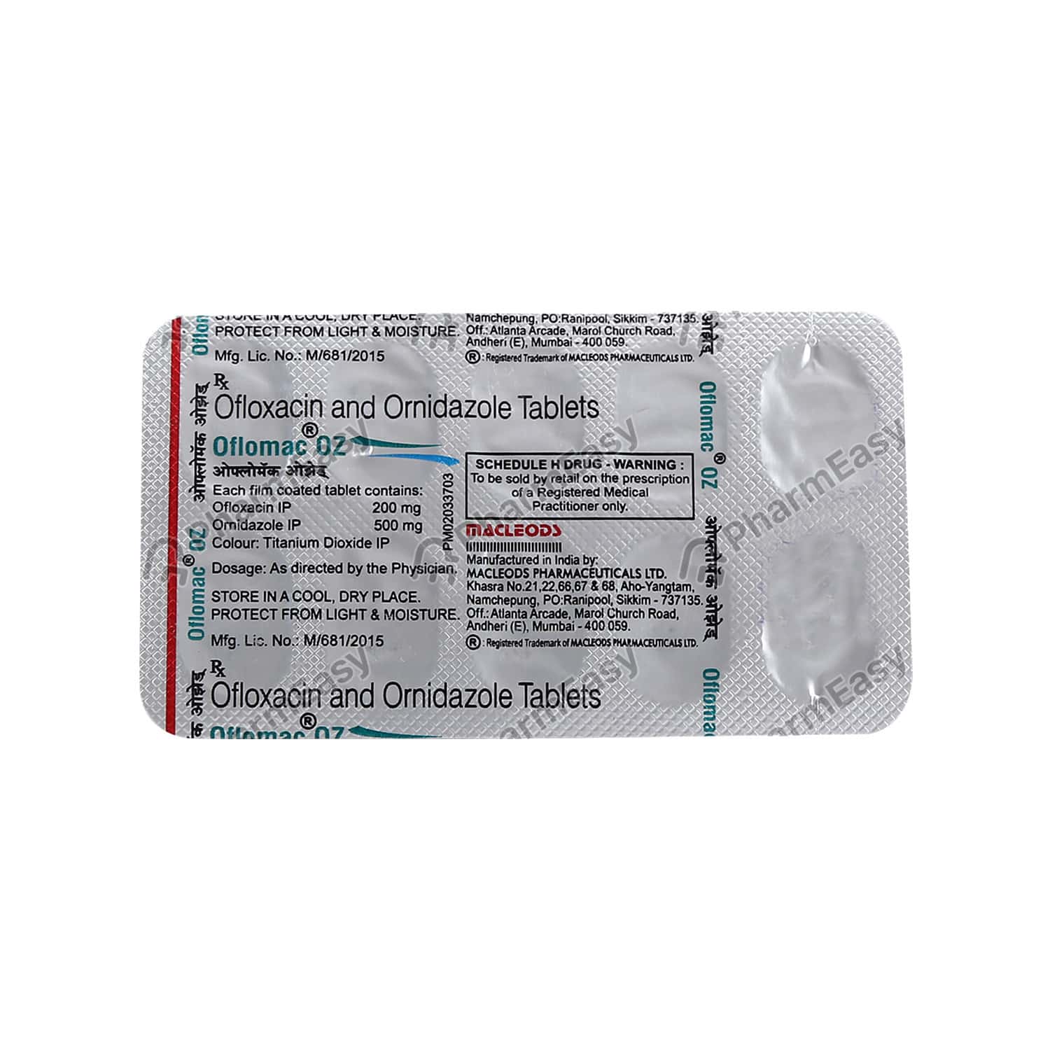 Oflomac Oz Tablet - Uses, Side Effects, Dosage, Composition & Price | PharmEasy