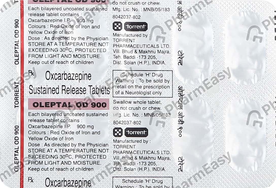 Oleptal Sr 900 MG Tablet (10): Uses, Side Effects, Price & Dosage ...