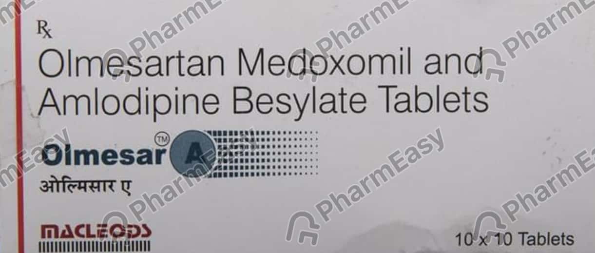 Olmesar A 20mg Strip Of 10 Tablets: Uses, Side Effects, Price & Dosage ...