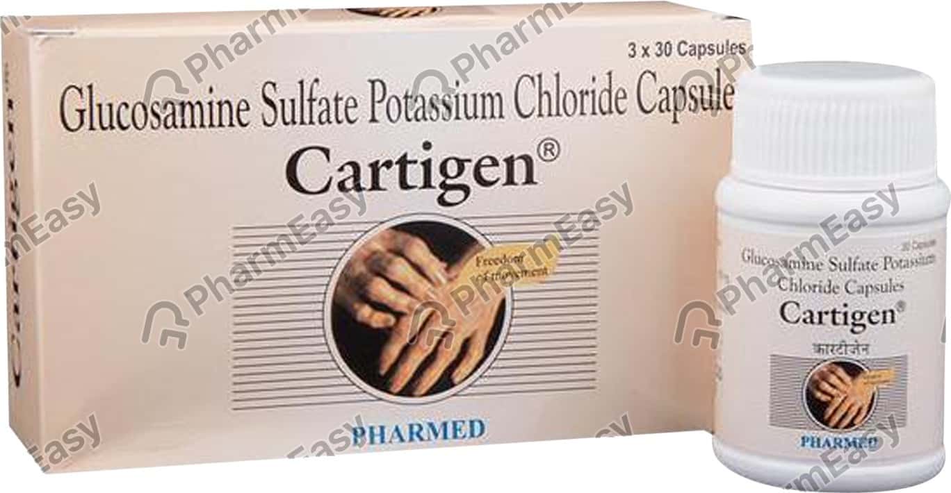 Cartigen 500 MG Capsule (30): Uses, Side Effects, Price & Dosage ...