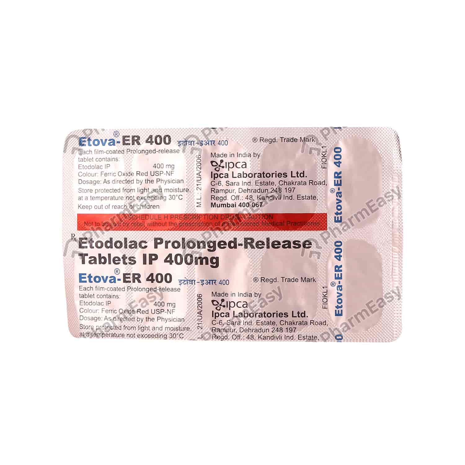 Buy Etova Er 400mg Tablet Online at Flat 18% OFF* | PharmEasy
