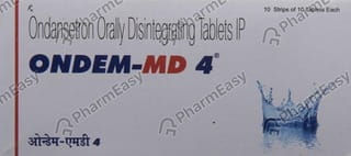 Ondem 4 MG Tablet (10): Uses, Side Effects, Price, Dosage & Composition ...