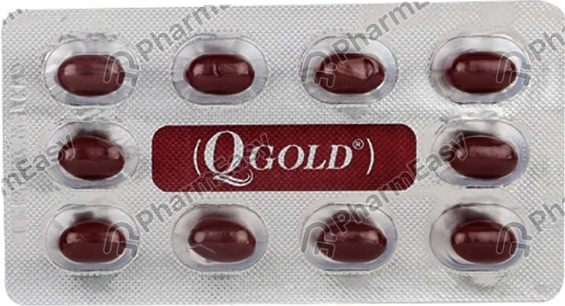 Q Gold Strip Of 10 Capsules: Uses, Side Effects, Price & Dosage | PharmEasy