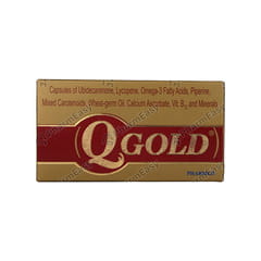 Buy Q Gold Strip Of 10 Capsules Online at Flat 18% OFF* | PharmEasy