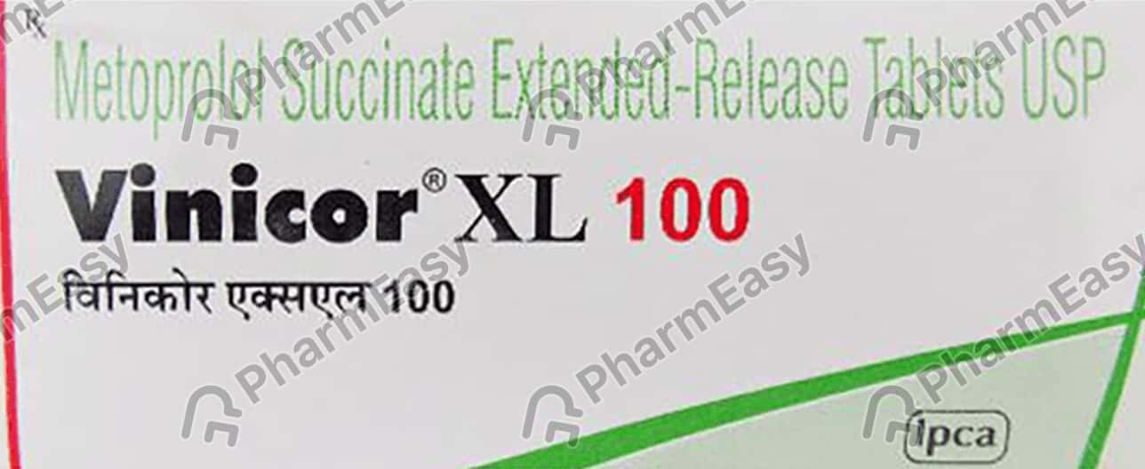 Vinicor Xl 100 MG Tablet (10): Uses, Side Effects, Price & Dosage ...
