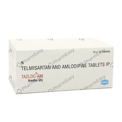 Buy Tazloc Am 40mg Strip Of 10 Tablets Online at Flat 18% OFF* | PharmEasy