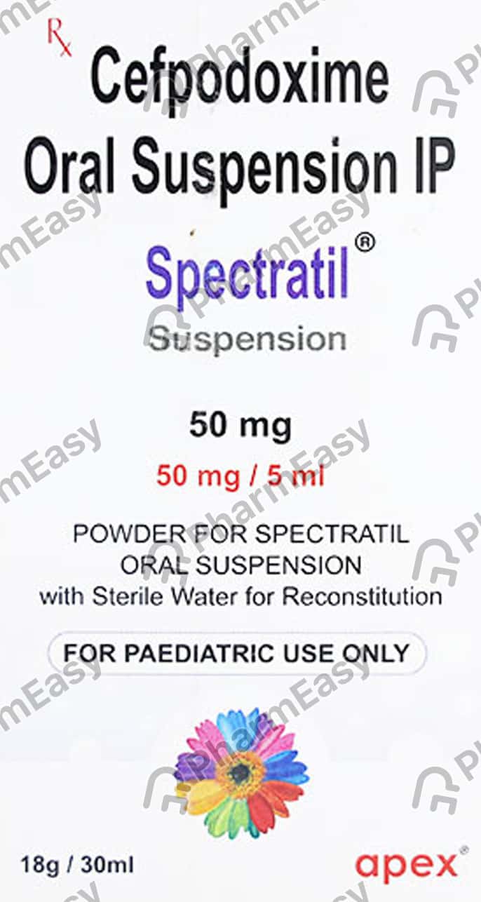 Spectratil 50 MG Dry Syrup (30): Uses, Side Effects, Price & Dosage ...