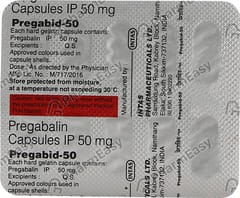 Pregabid 50 Capsule: Uses, Side-effects, Price, Dosage & More Info ...