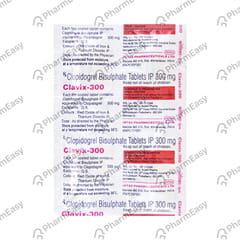 Clavix 300 MG Tablet (4): Uses, Side Effects, Price & Dosage | PharmEasy