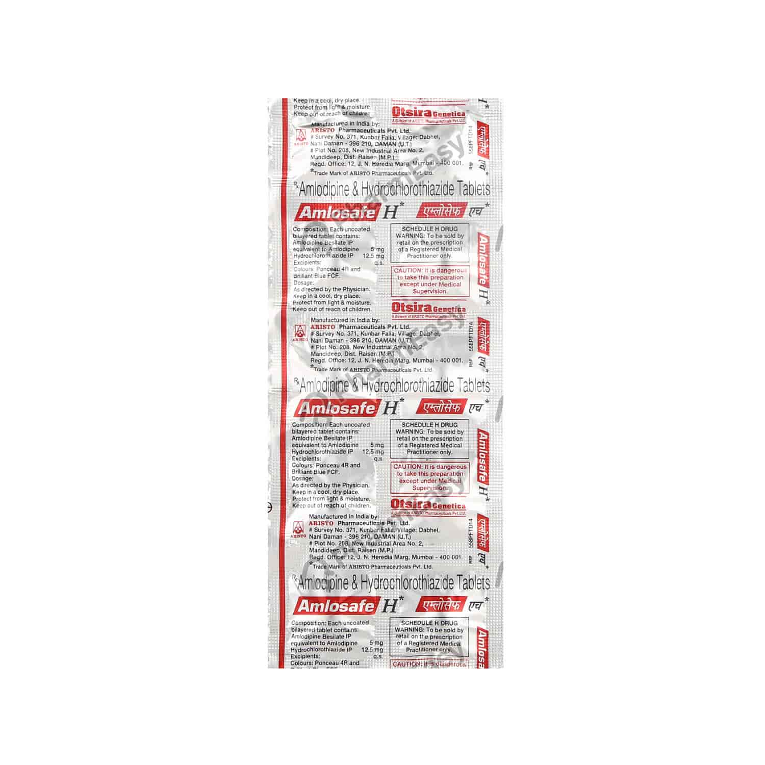 Buy Amlosafe H Tablet Online at Flat 18% OFF* | PharmEasy