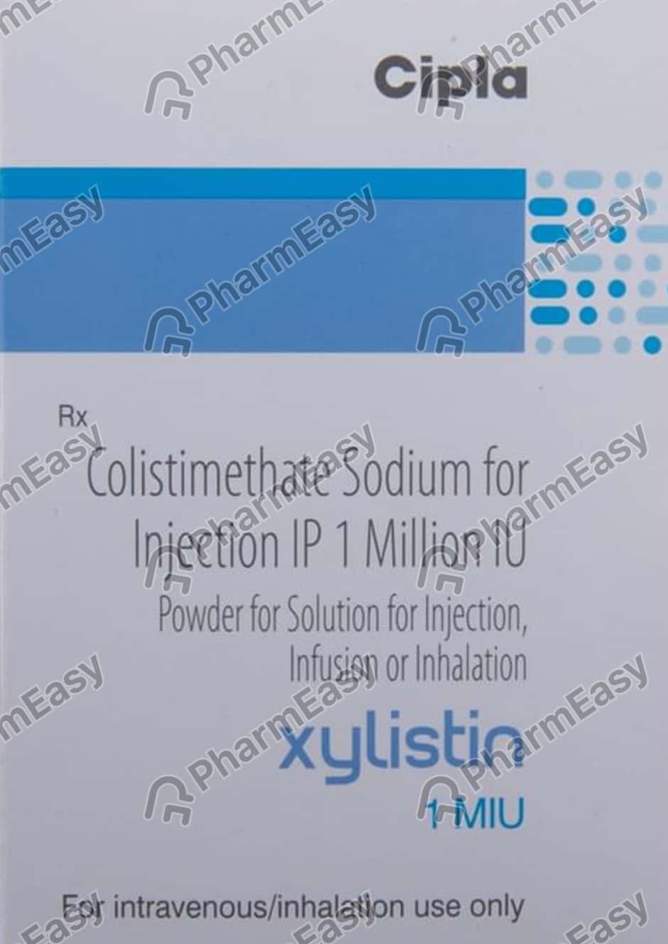 Xylistin 1 MIU Powder For Injection (1): Uses, Side Effects, Price ...