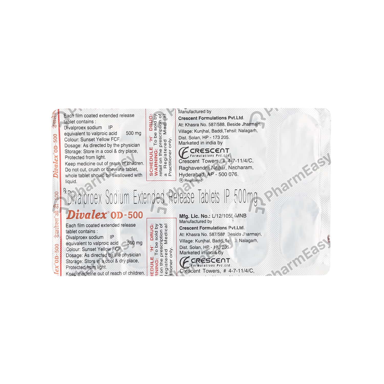 Buy Divalex Od 500 MG Tablet (10) Online at Flat 18% OFF* | PharmEasy