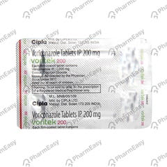 Buy Voritek 200 MG Tablet (10) Online at Flat 15% OFF | PharmEasy