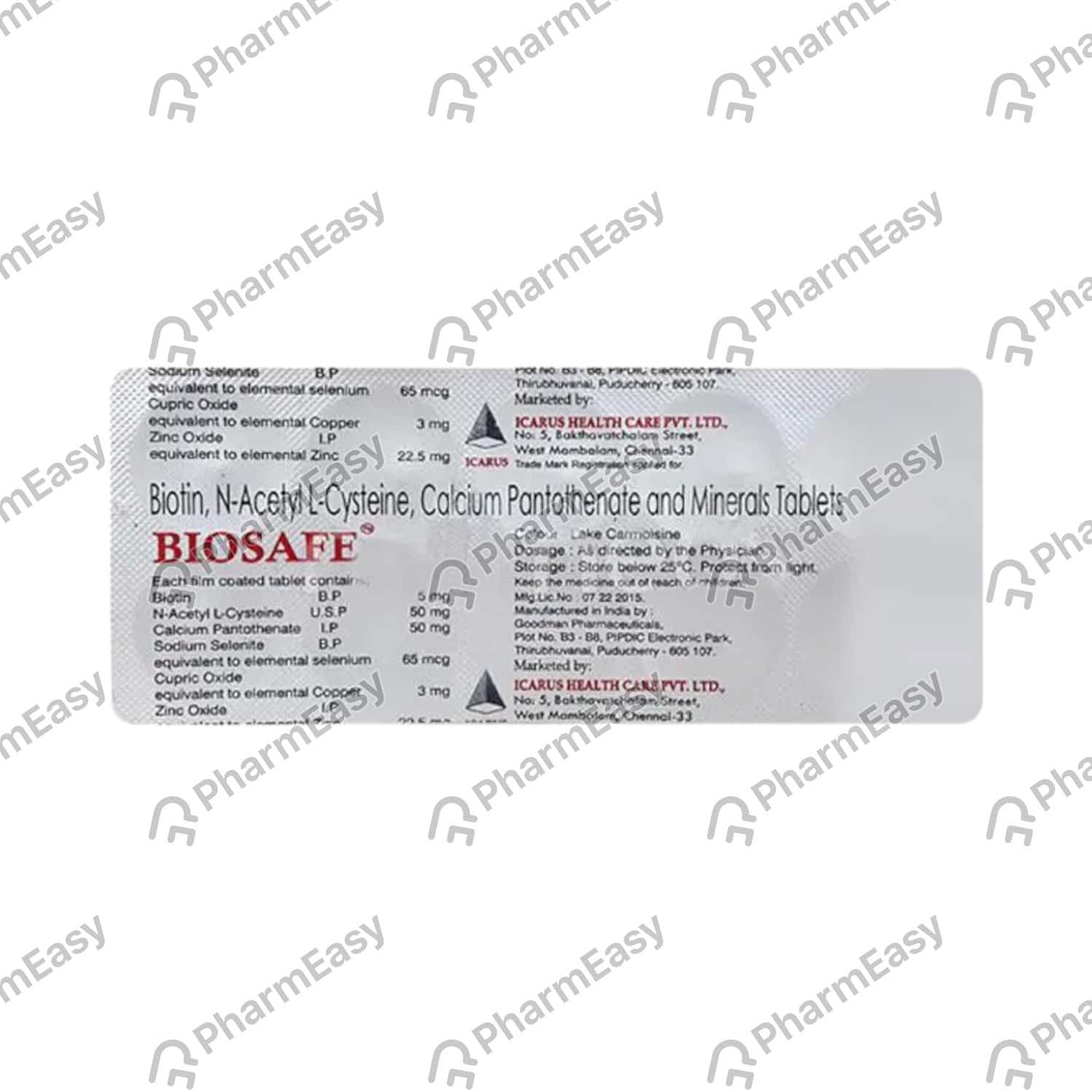 Biosafe 5 MG Tablet (10): Uses, Side Effects, Price & Dosage | PharmEasy