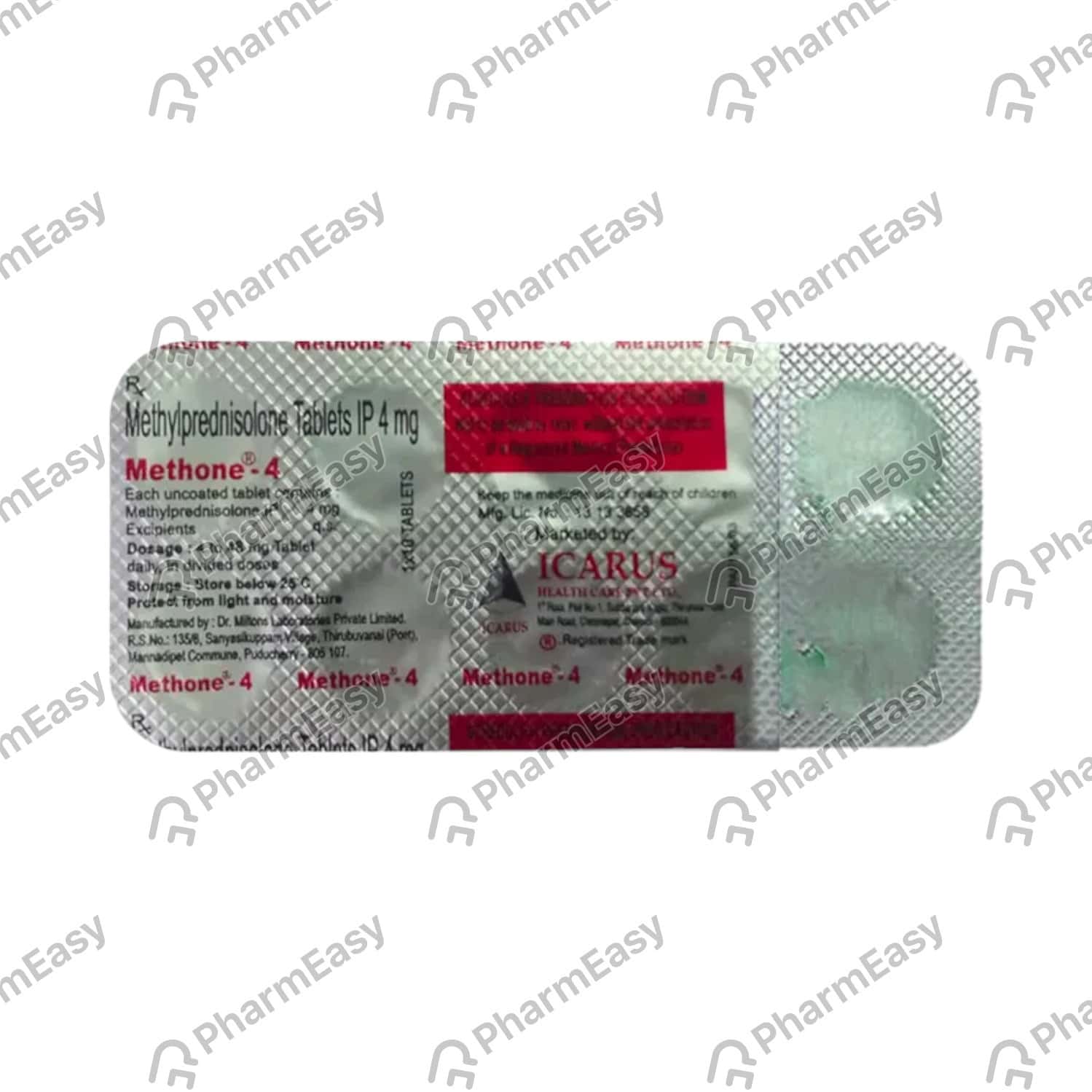 Methone 4 MG Tablet (10): Uses, Side Effects, Price & Dosage | PharmEasy