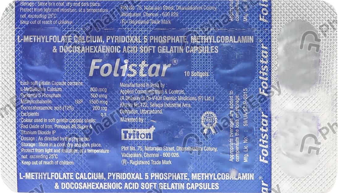 Buy Folistar Strip Of 10 Capsules Online at Flat 15% OFF | PharmEasy