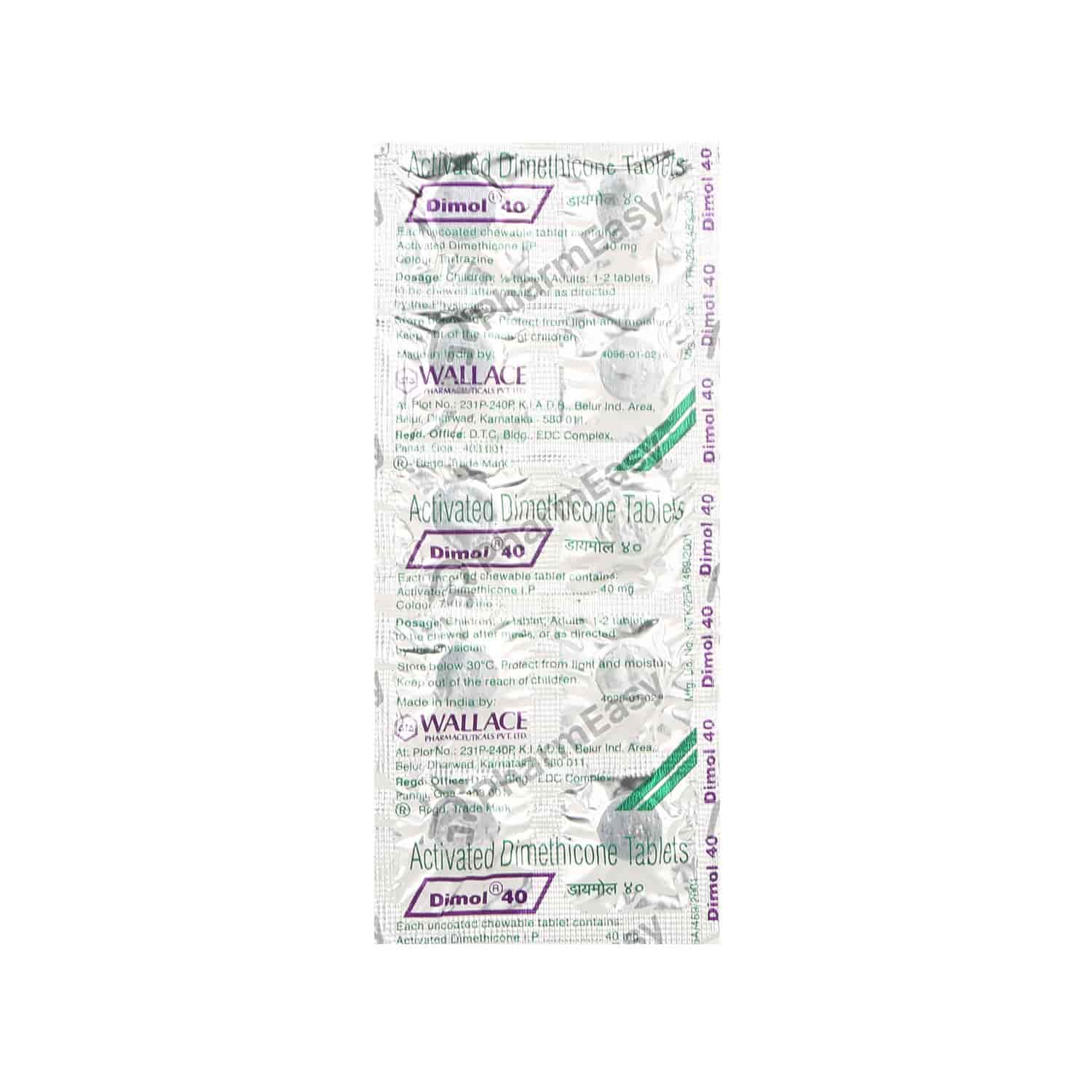 Buy Dimol 40mg Tab Online at Flat 18% OFF* | PharmEasy