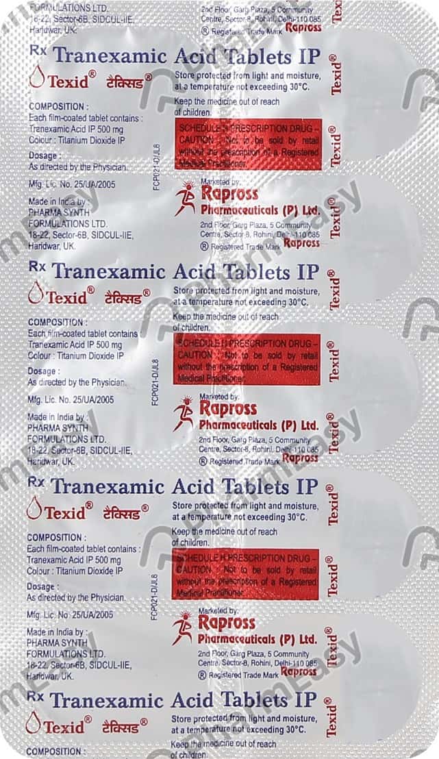Texid 500 MG Tablet (10): Uses, Side Effects, Price & Dosage | PharmEasy
