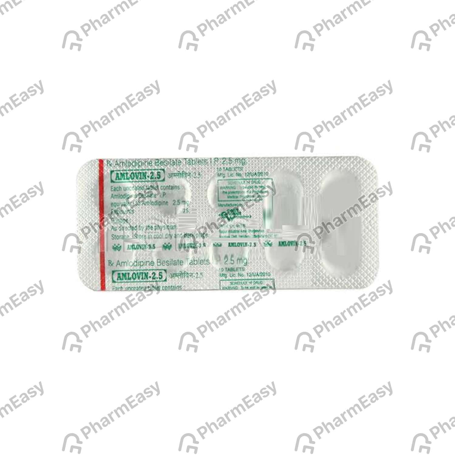 Amlovin 2.5 MG Tablet (10): Uses, Side Effects, Price & Dosage | PharmEasy