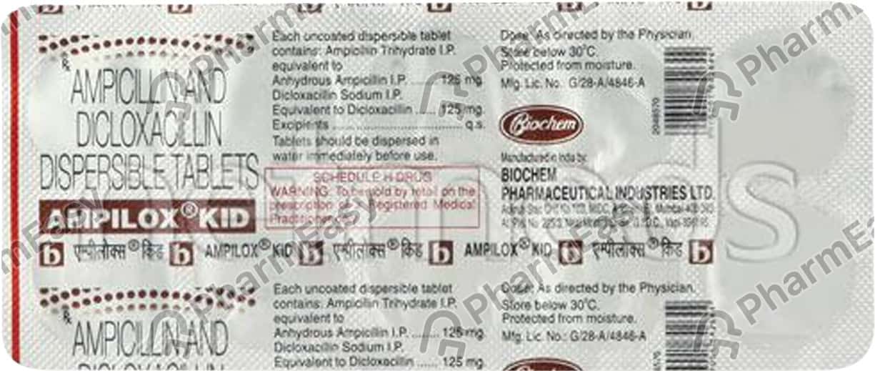 Ampilox Kid Strip Of 10 Tablets: Uses, Side Effects, Price & Dosage ...